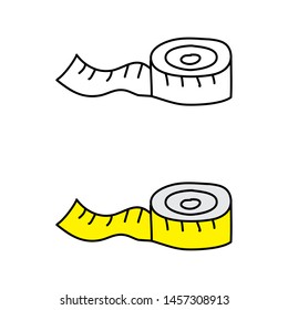 Cartoon Drawing Measuring Tape Stock Vector (Royalty Free) 1457308913