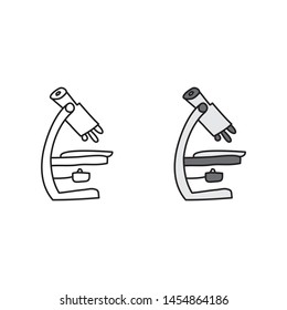 Cartoon Drawing Microscope Stock Vector (Royalty Free) 1454864186 ...