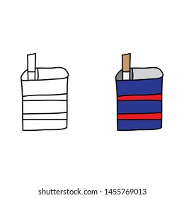 Cartoon Drawing Pack Cigarettes Stock Vector (Royalty Free) 1455769013 ...