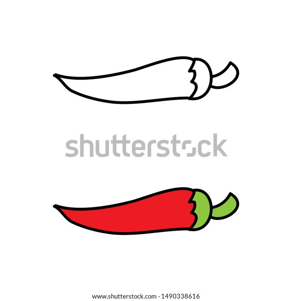 Cartoon Drawing Pepper: Stockvektorkép (jogdíjmentes) 1490338616 ...