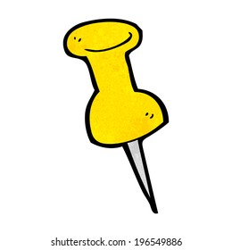 Cartoon Drawing Pin Stock Vector (Royalty Free) 196549886 | Shutterstock