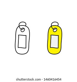 Cartoon Drawing Plastic Keychain Stock Vector (Royalty Free) 1460416454 ...