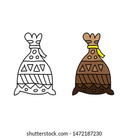Cartoon Drawing Sack Stock Vector (Royalty Free) 1472187230 | Shutterstock