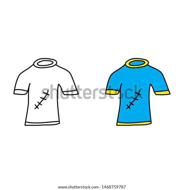 Cartoon Drawing Tshirt: Stockvektorkép (jogdíjmentes) 1468759787 ...