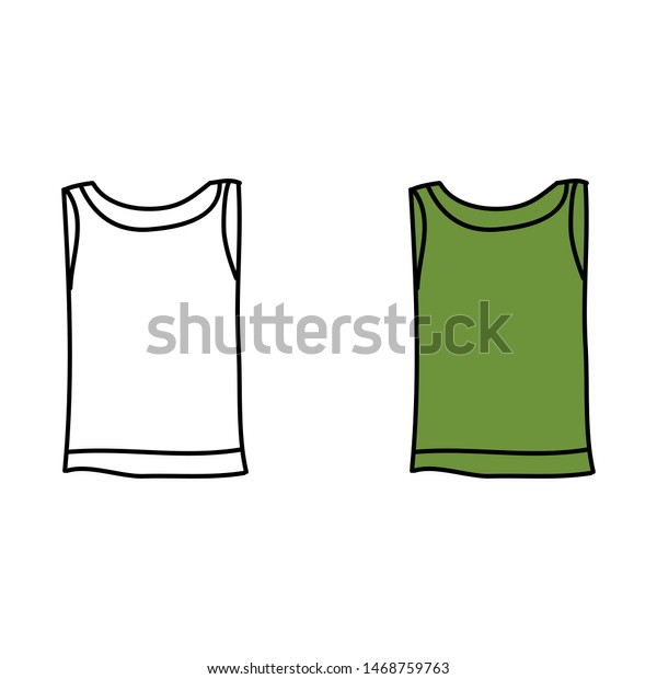 Cartoon Drawing Vest Stock Vector (Royalty Free) 1468759763