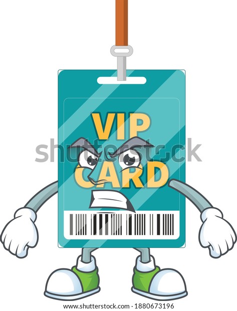 Cartoon Drawing Vip Pass Card Showing Stock Vector (Royalty Free ...