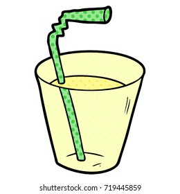 Cartoon Drink Straw Stock Vector (Royalty Free) 719445859
