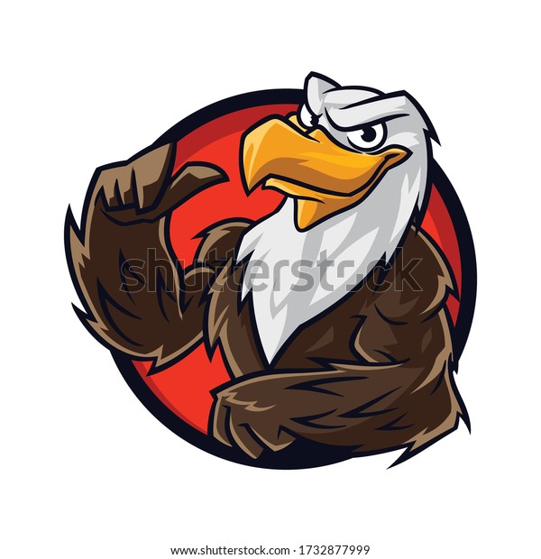 Cartoon Eagle Muscle Mascot Logo: เวกเตอร์สต็อก (ปลอดค่าลิขสิทธิ์) 1732877999 | Shutterstock