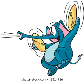 Cartoon Elephant Making Noise Stock Vector (Royalty Free) 42314716 ...