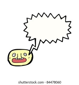 Screaming Emoticon Face Cartoon: เวกเตอร์สต็อก (ปลอดค่าลิขสิทธิ์) 92948731