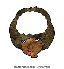 Cartoon Empty Headed Woman Stock Vector (Royalty Free) 198039686 ...