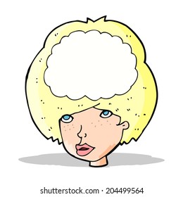 Cartoon Empty Headed Woman Stock Vector (Royalty Free) 204499564 ...