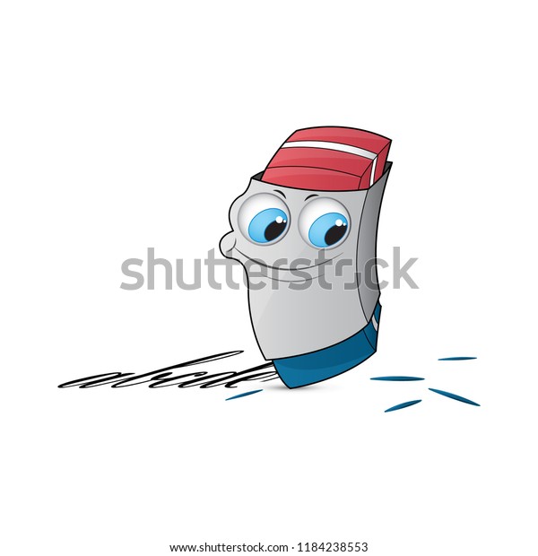 Cartoon Eraser Vector Stock Vector (Royalty Free) 1184238553 | Shutterstock