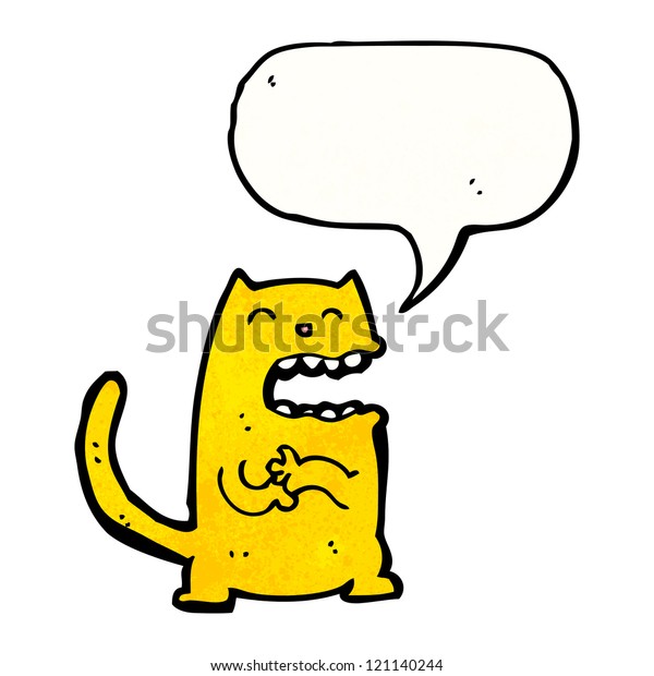 Cartoon Evil Cat Laughing Stock Vector (Royalty Free) 121140244