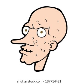 Cartoon Evil Old Man Stock Vector (Royalty Free) 187714421