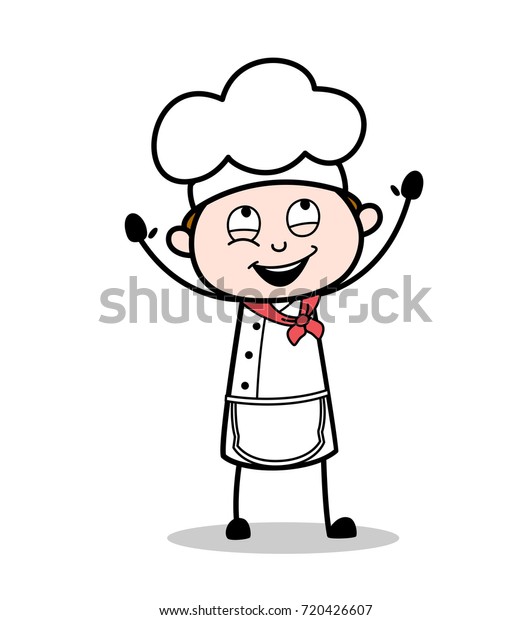 Cartoon Excited Chef Laughing Vector Illustration Stock Vector (Royalty ...