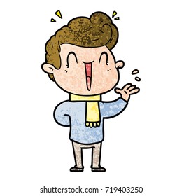 Cartoon Excited Man Stock Vector (Royalty Free) 719403250 | Shutterstock