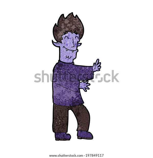 Cartoon Excited Vampire Stock Vector (Royalty Free) 197849117 ...