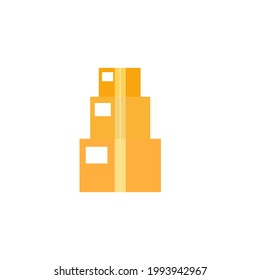 Cartoon Express Box On White Background Stock Vector (Royalty Free ...