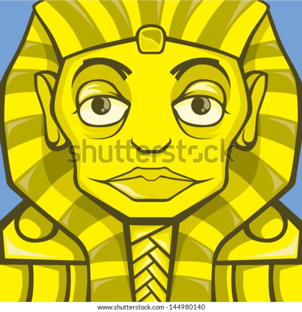 Cartoon Expression Tutanchamun Stock Vector (Royalty Free) 144980140 ...