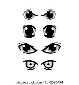 Cartoon Eye Vector Element Set Stock Vector (Royalty Free) 1572596494 ...