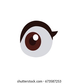 Cartoon Eye Vision Look Optic Icon Stock Vector (Royalty Free ...