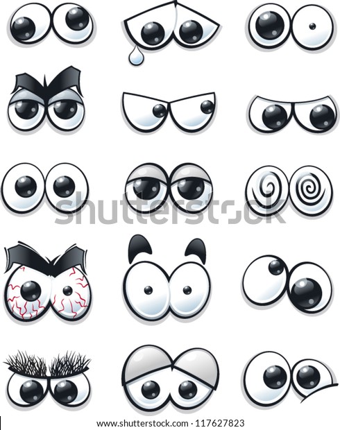 Vector de stock (libre de regalías) sobre Cartoon Eyes Collection117627823
