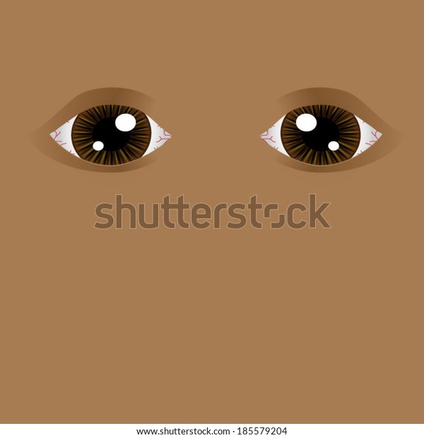 Cartoon Eyes Ugly On Background Stock Vector (Royalty Free) 185579204