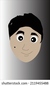 Cartoon Face Design Illustration Vector Stock Vector (Royalty Free ...