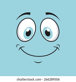 Cartoon Face Design Vector Illustration Eps10 Stock Vector (Royalty ...