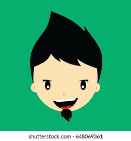 Cartoon Face Goatee Vector Art Stock Vector (Royalty Free) 648069361 ...