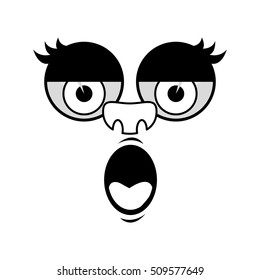 Cartoon Face Icon Stock Vector (Royalty Free) 509577649 | Shutterstock