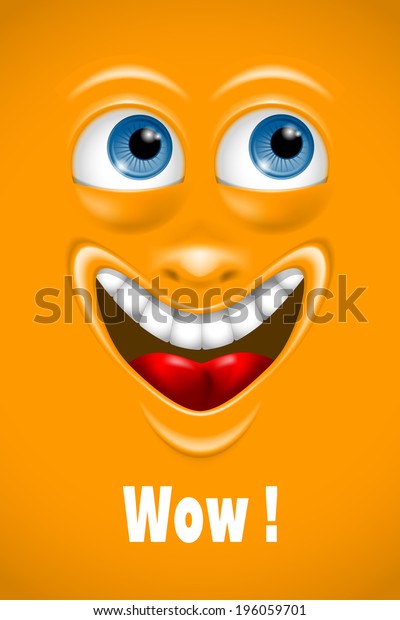 Cartoon Face Positive Emotion Vector Stock Vector (Royalty Free ...