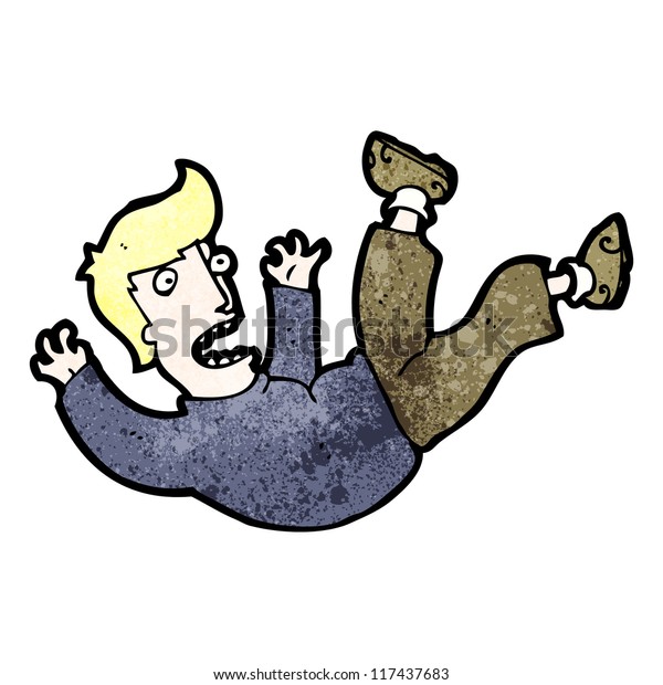 Cartoon Falling Man Stock Vector (Royalty Free) 117437683 | Shutterstock
