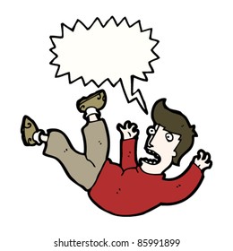 Cartoon Falling Man Screaming Stock Vector (Royalty Free) 85991899 ...