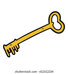 Cartoon Fancy Old Key Stock Vector (Royalty Free) 652312234 | Shutterstock