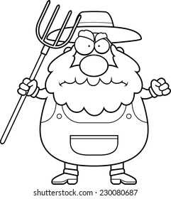 Cartoon Prospector Angry Expression: เวกเตอร์สต็อก (ปลอดค่าลิขสิทธิ์ ...
