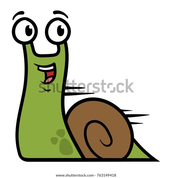 Cartoon Fast Snail Character Stock Vector (Royalty Free) 763149418 ...