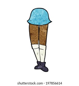 Cartoon Female Legs Stock Vector (Royalty Free) 198563018