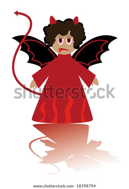 Cartoon Figure Little Imp Vector Illustration Stock Vector (Royalty ...