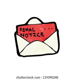 Final Notice Letter Drawing 库存矢量图（免版税）54945835 | Shutterstock