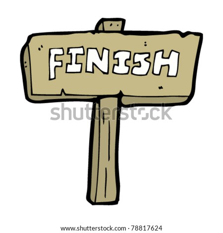 Cartoon Finish Sign Stock-Vektorgrafik (Lizenzfrei) 78817624 – Shutterstock