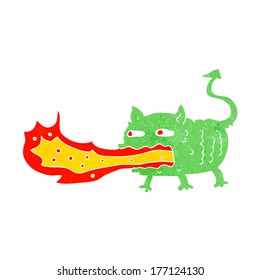 Cartoon Fire Breathing Imp Stock Vector (Royalty Free) 177124130 ...