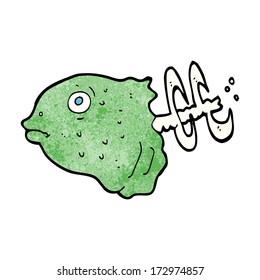 Cartoon Fish Head Stock Vector (Royalty Free) 172974857 | Shutterstock