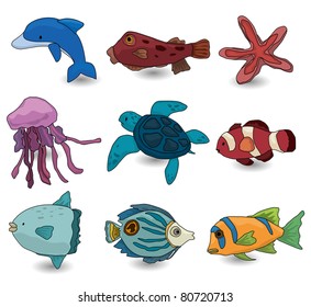 Cartoon Fish Icon Stock Vector (Royalty Free) 80720713 | Shutterstock