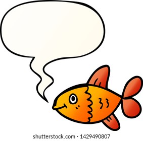 Cartoon Fish Speech Bubble Sticker Stock Vector (Royalty Free) 1427311097