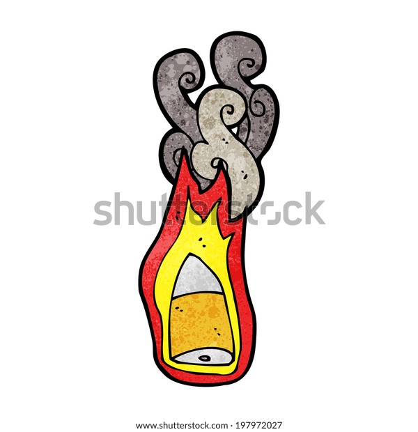 Cartoon Flaming Bullet Stock Vector (Royalty Free) 197972027 | Shutterstock