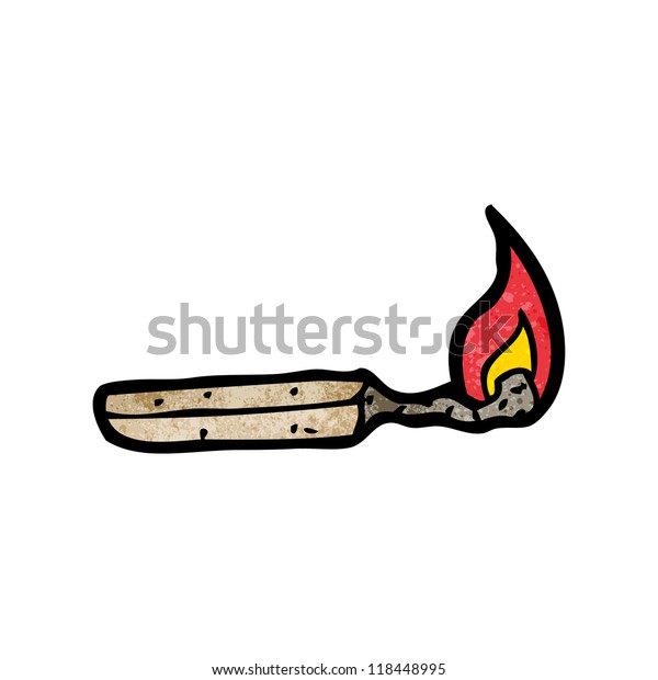 Cartoon Flaming Match Stock Vector (Royalty Free) 118448995 | Shutterstock