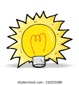 Cartoon Flashing Light Bulb Stock Vector (Royalty Free) 210231088 ...