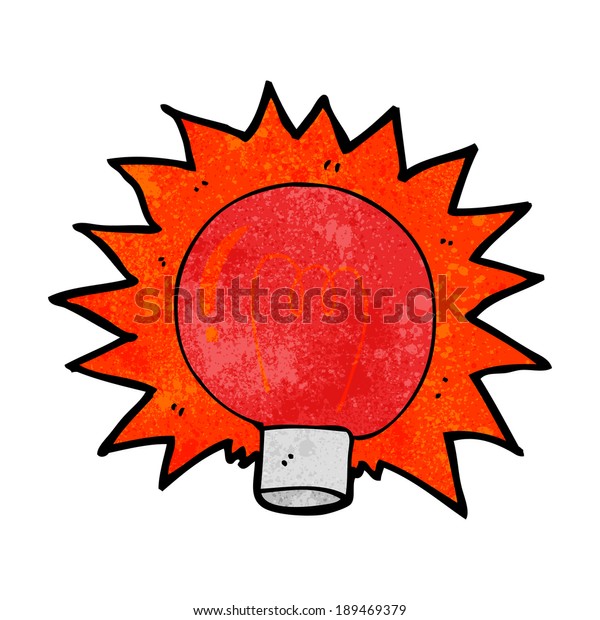 Cartoon Flashing Red Light Bulb Stock Vector (Royalty Free) 189469379 ...